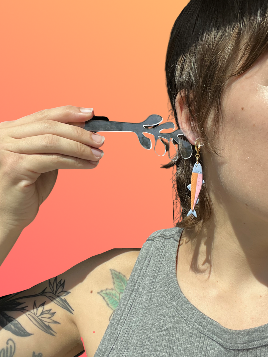 Orange Sardine Earrings – Altar Ware