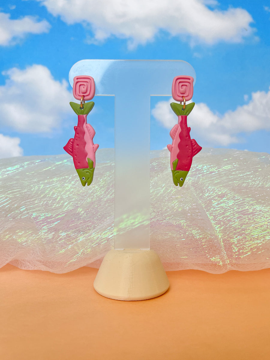 Salmon Earrings – Altar Ware